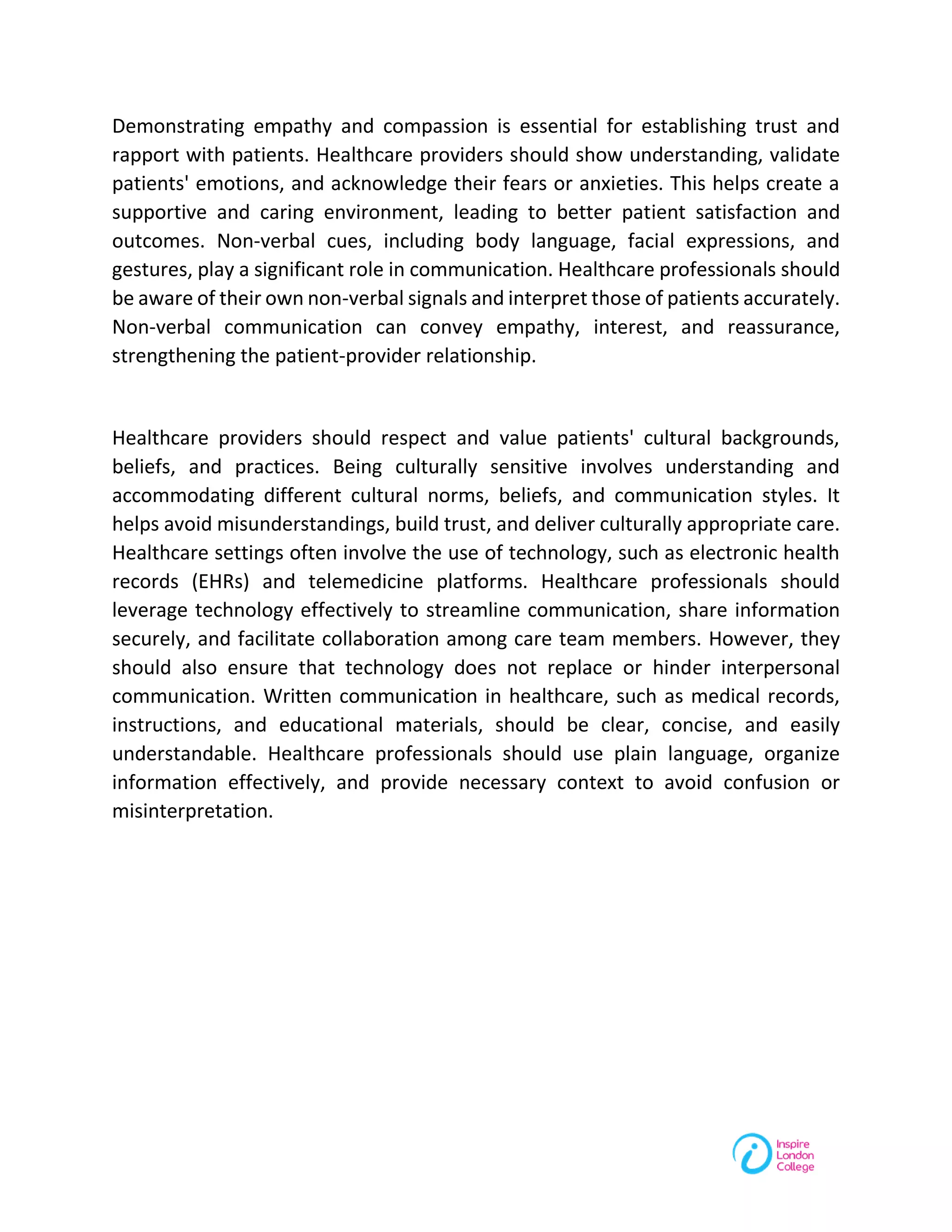 Effective Communication in Healthcare.pdf | Healthcare Industry ...