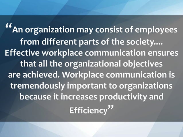 Effective Communication At Workplace | PPTX | Career Advice | Careers