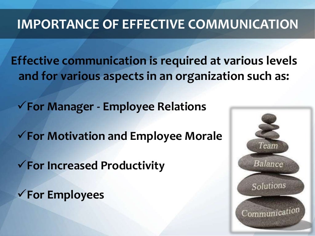 Effective Communication At Workplace