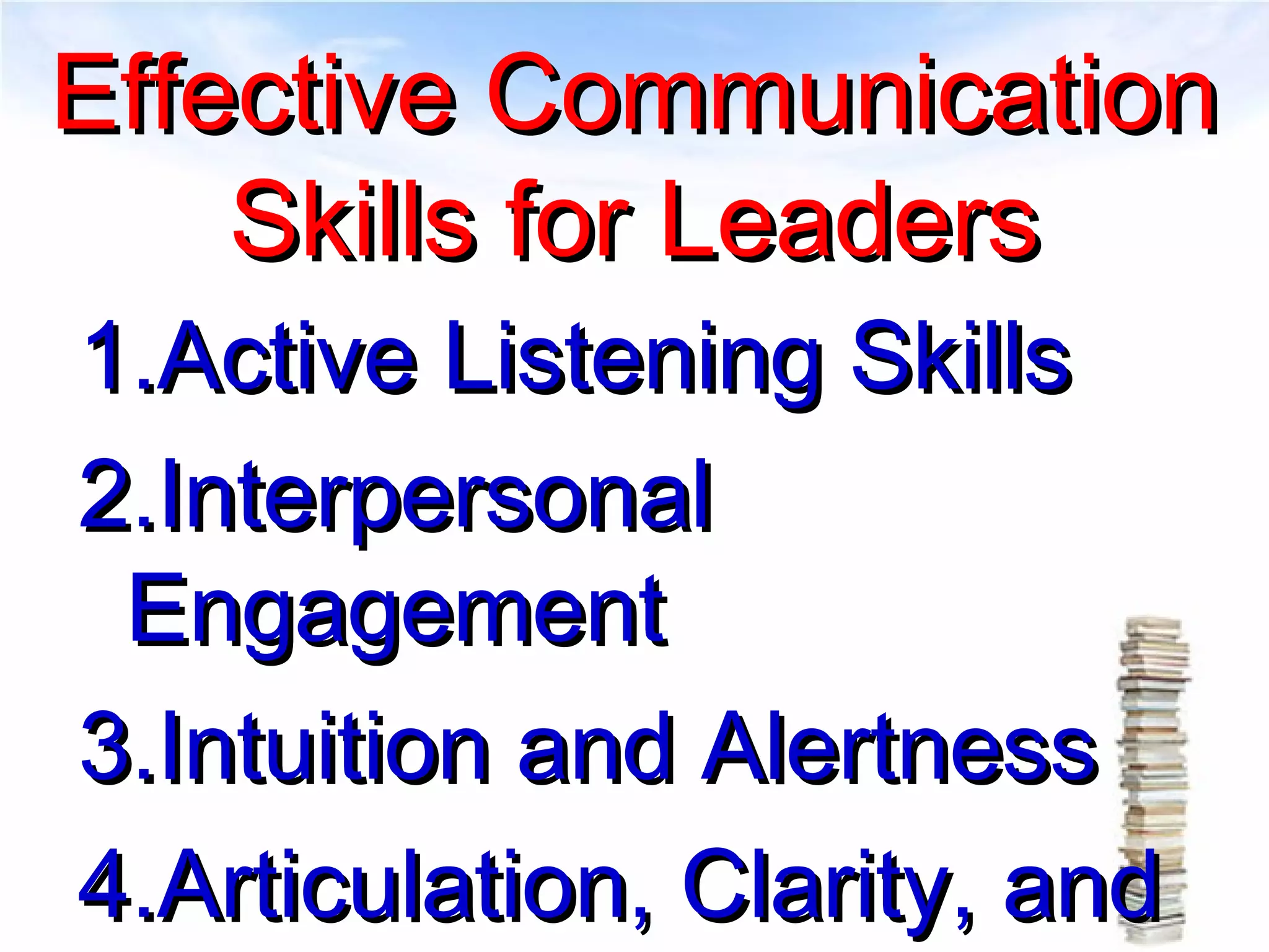 Effective communication (leaders) | PPT