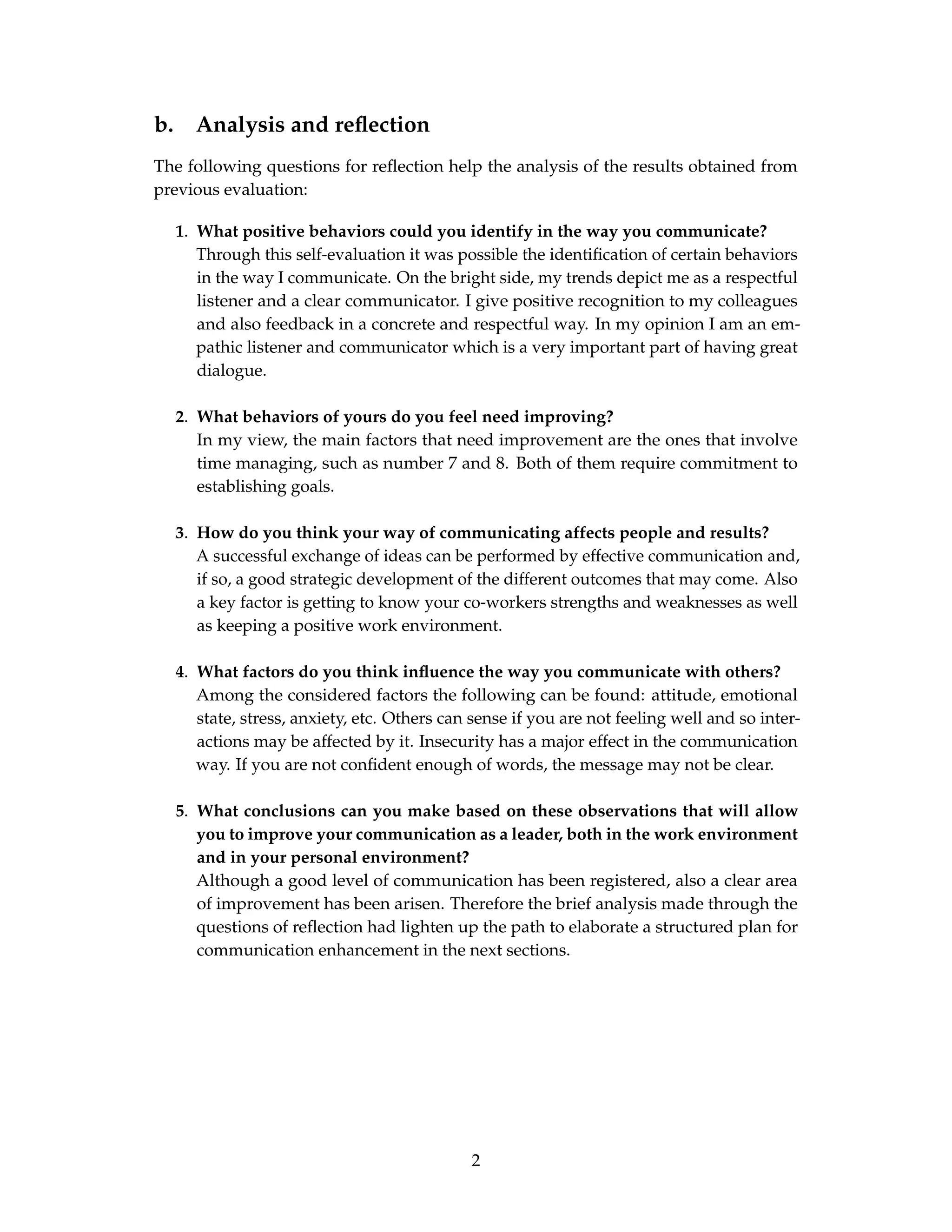 My interpersonal communication plan | PDF