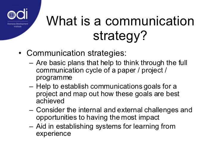 Planning for impact: Basic communication strategies