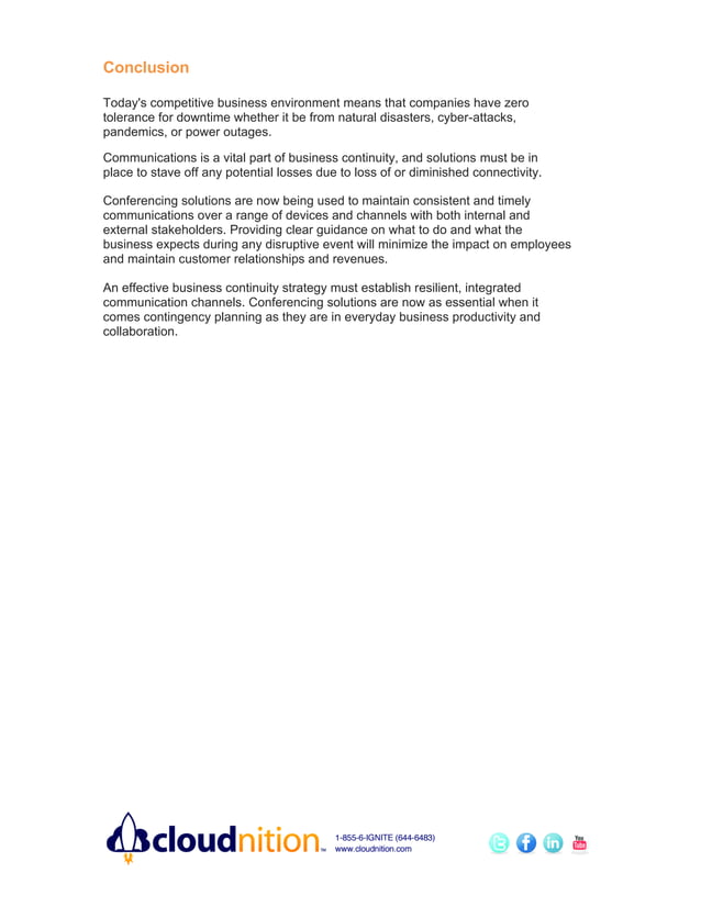 Effective Communications in Business Continuity Planning | PDF