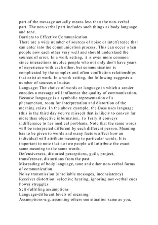 Effective CommunicationSituationTim Smith the IT manager co.docx