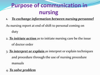 Effective communication skill in nursing practices | PPTX