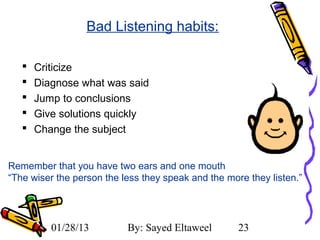 Bad Communication Skills Examples