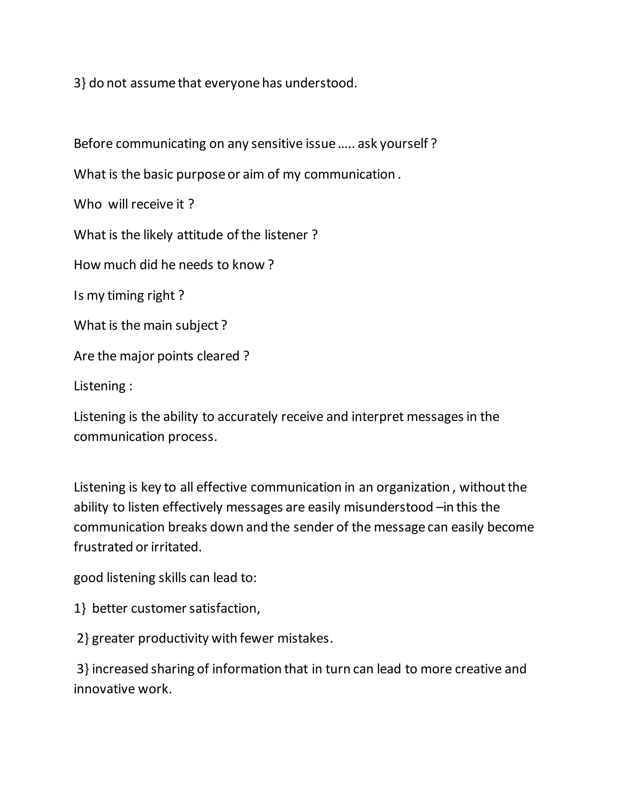 Effective communication skills | DOCX