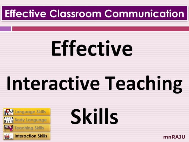 Effective Communication Skills for Classroom | PPT