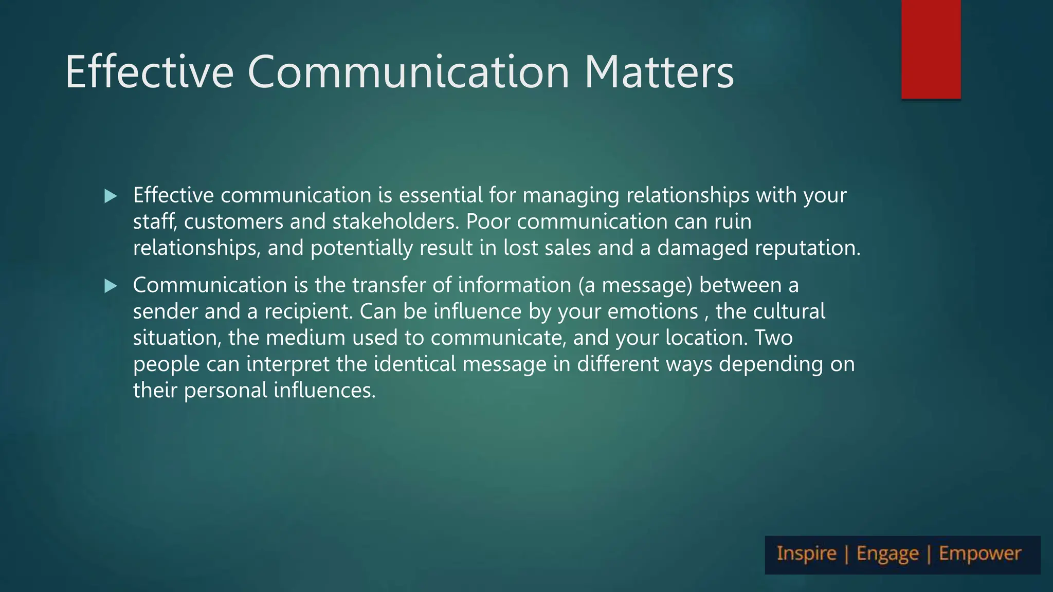 The Art of Effective Communication within an organization | PPTX