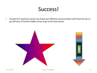 Effective communications quiz | PPTX
