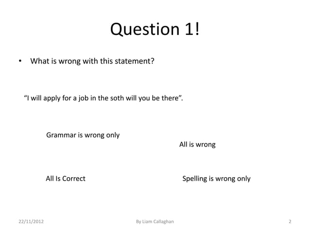 Effective communications quiz | PPT