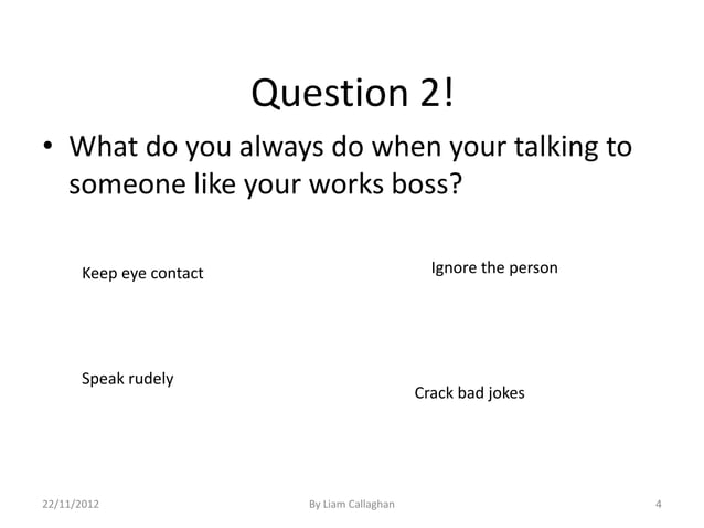 Effective communications quiz | PPT