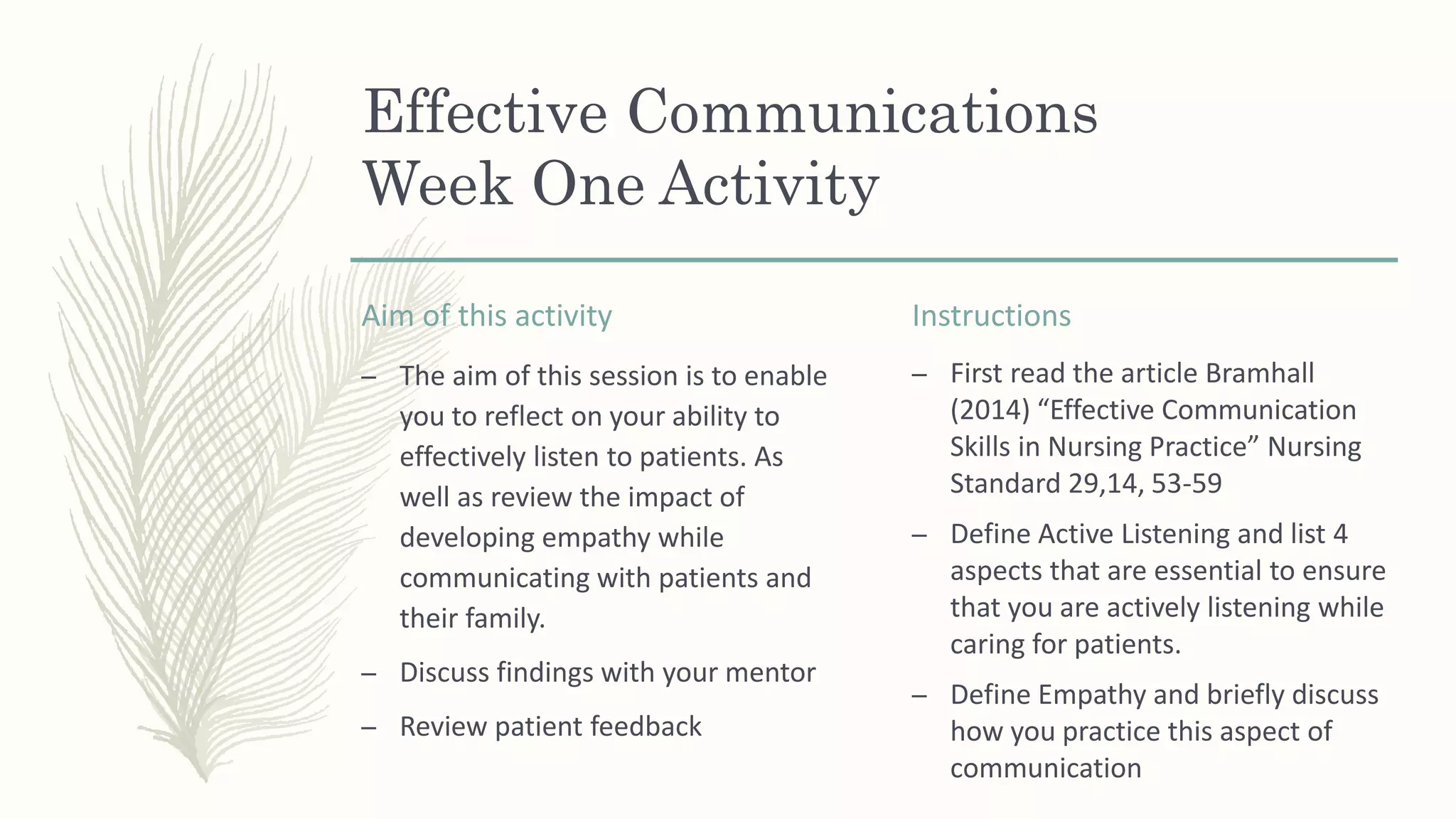Effective Communications Sample Activity | PPT