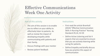 Effective Communications Sample Activity | PPT