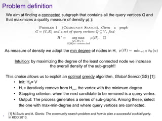 Effective community search_dami2015 | PPT