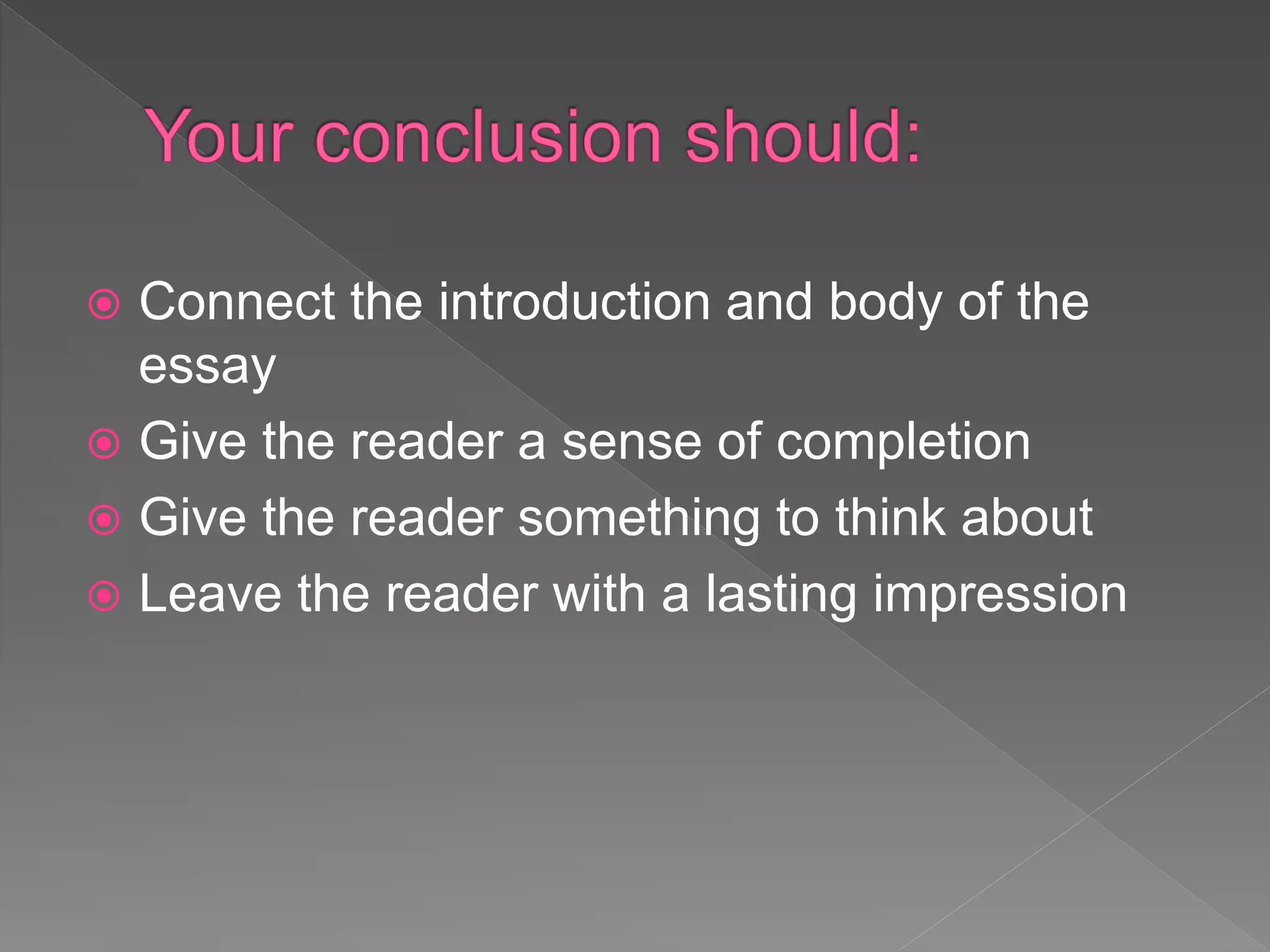 Effective conclusions for persuasion | PPTX | Homework and Study ...