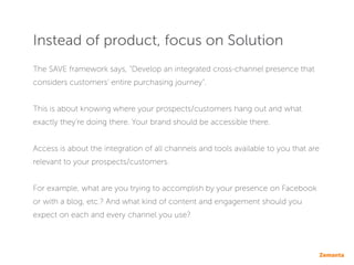 Effective content strategy guided by the SAVE framework | PDF