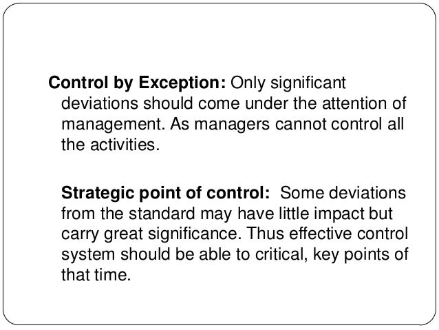Effective Control System