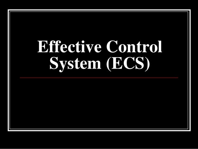 Effective Control System