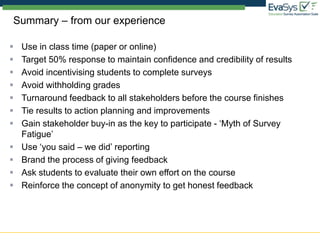 Effective course evaluation | PPTX