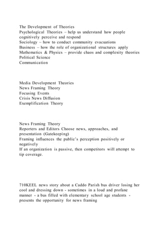 Effective Crisis CommunicationChapter 1 The Conceptual Foundat | DOCX
