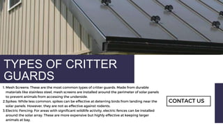Effective Critter Guards for Solar Panel Protection.pptx