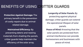 Effective Critter Guards for Solar Panel Protection.pptx