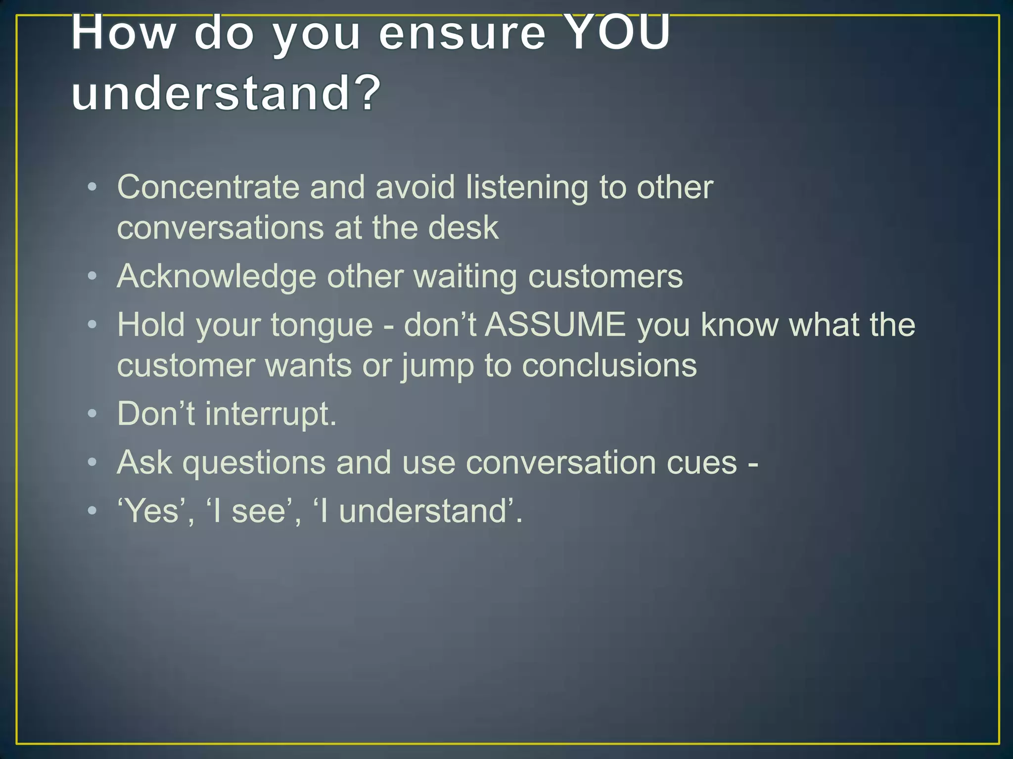 Effective Customer Communication Skills | PPTX