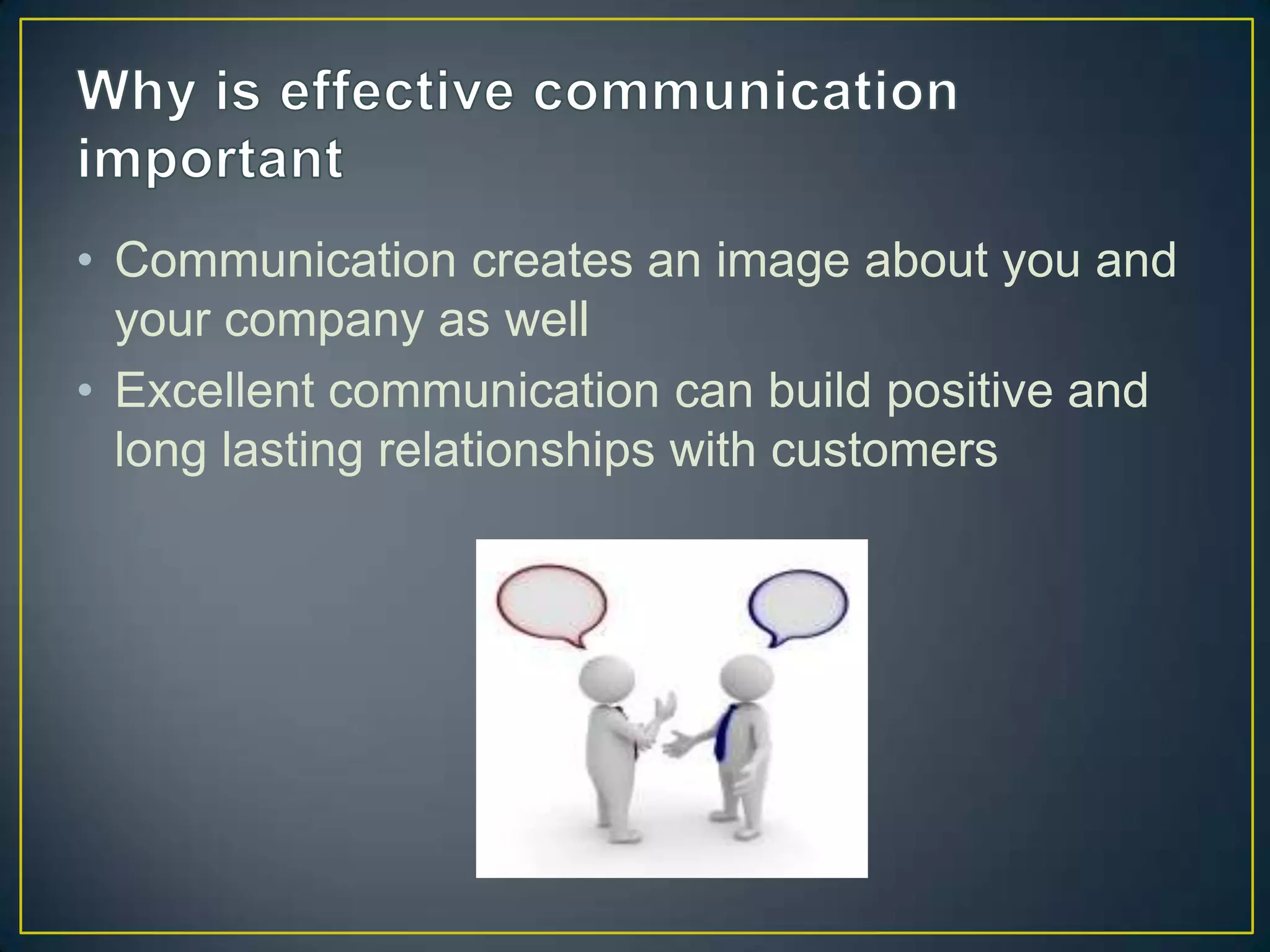 Effective Customer Communication Skills | PPTX