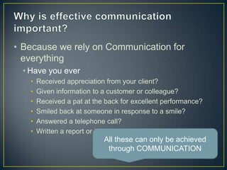 Effective Customer Communication