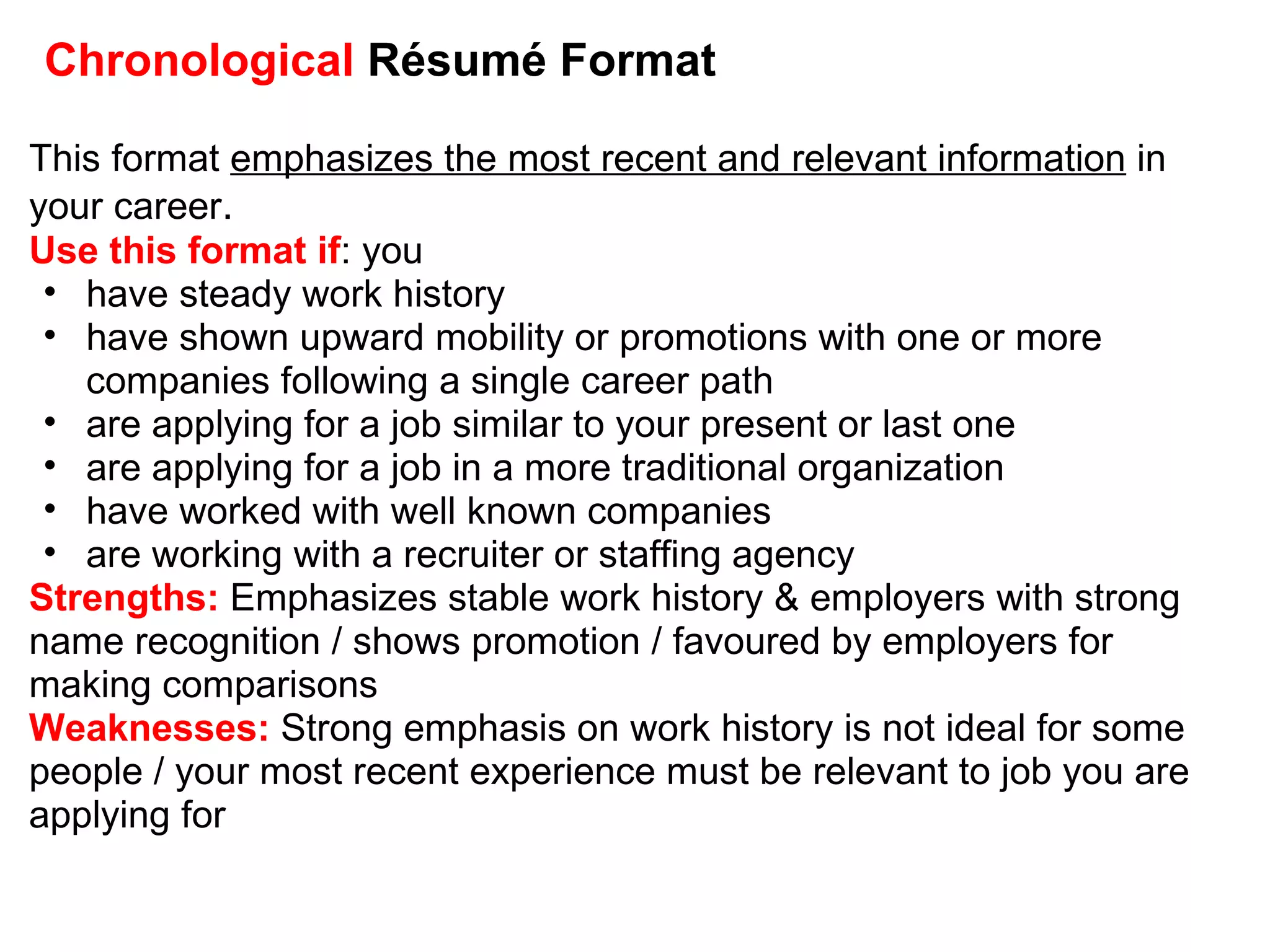 Effective CV / Resume Writing | PPT