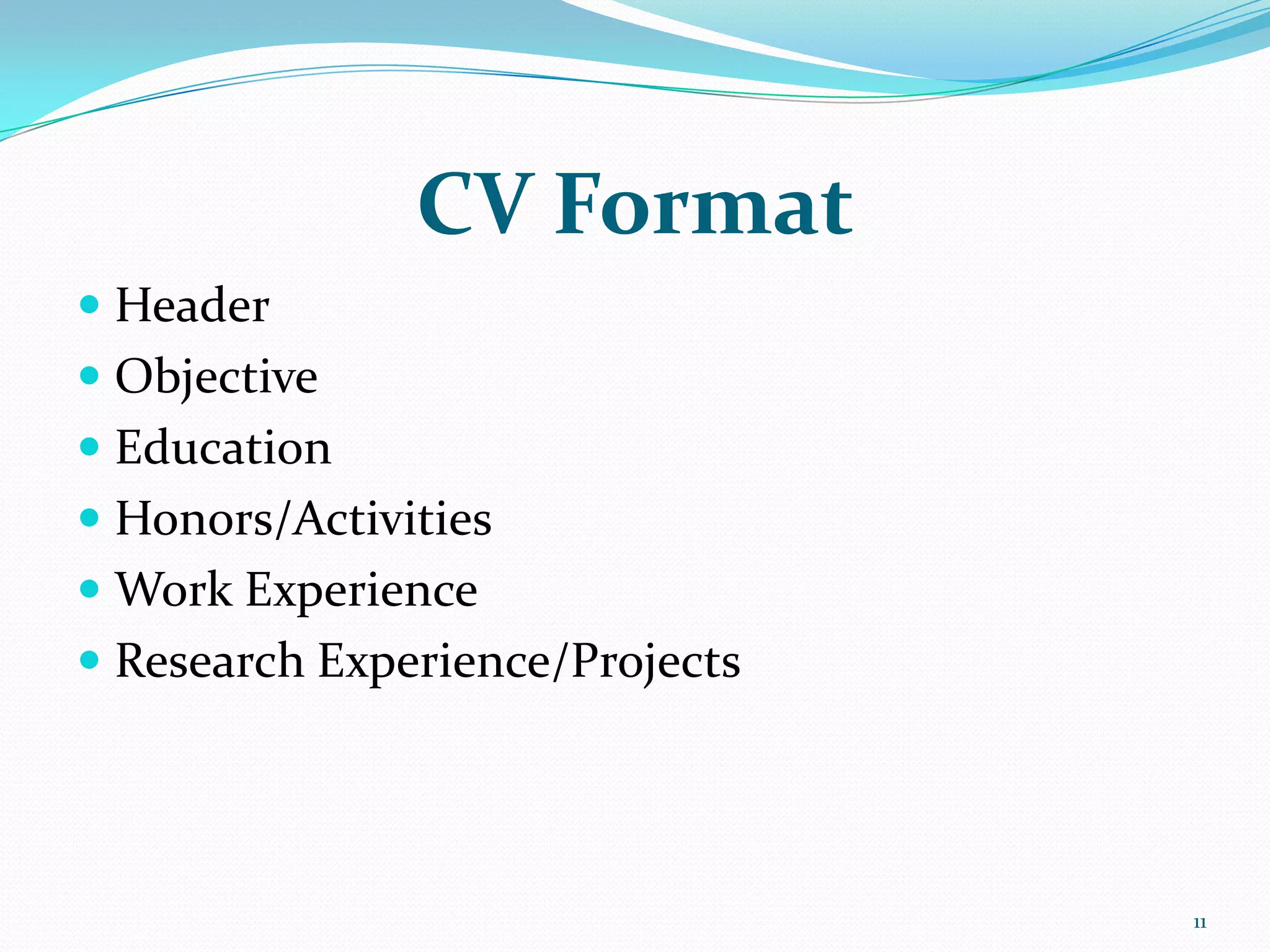 Effective cv writing | PPTX