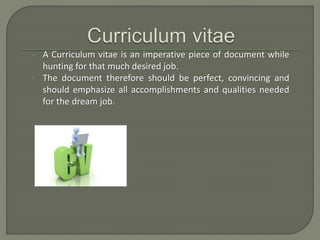 Effective cv writing | PPT