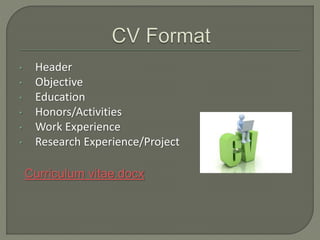 Effective cv writing | PPT