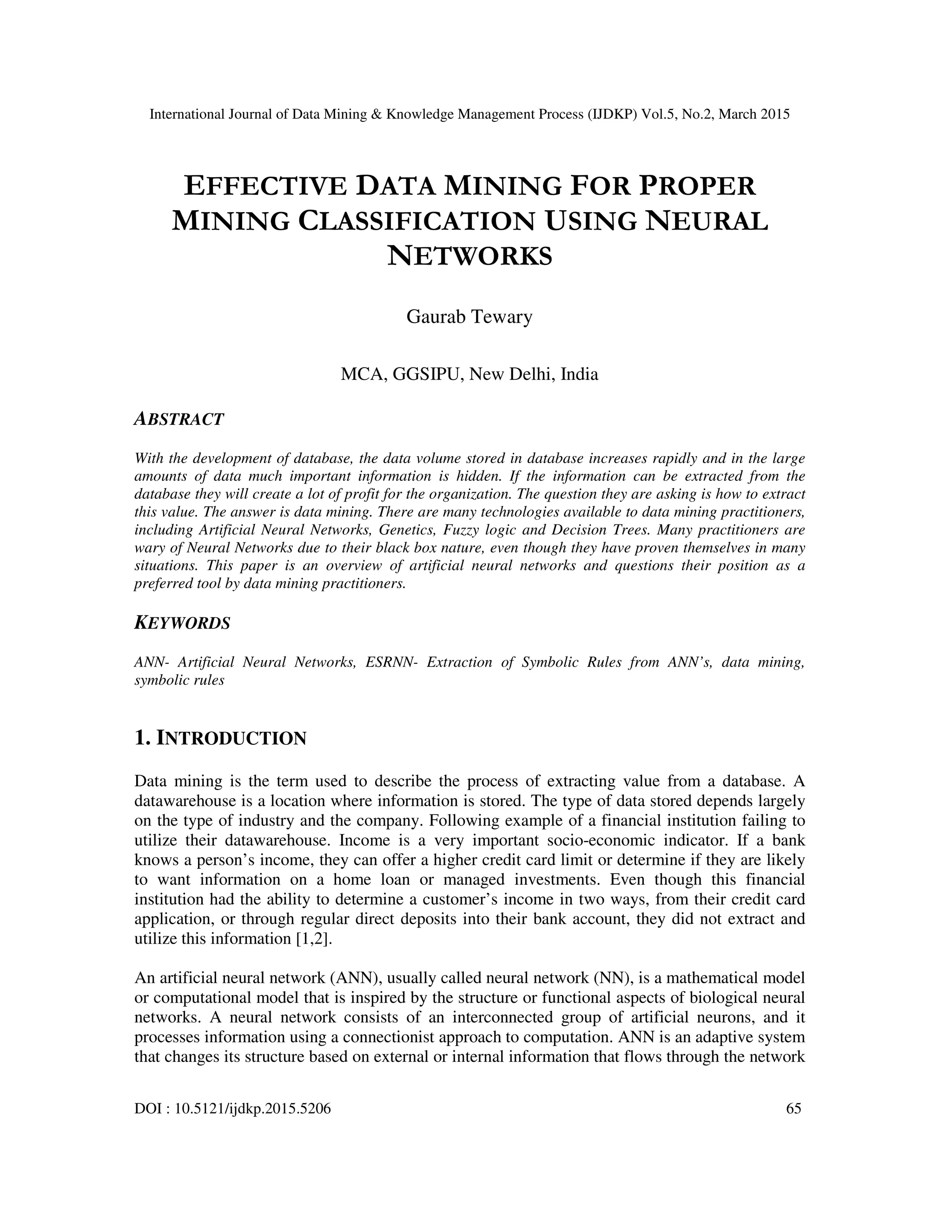 Effective data mining for proper | PDF | Databases | Computer Software and Applications