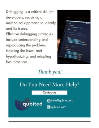 Effective Debugging Strategies for Developers Tips and Techniques | PDF