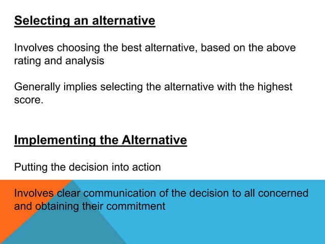 EFFECTIVE BUSINESS DECISION MAKING CONCEPTS AND PROCESS | PPT