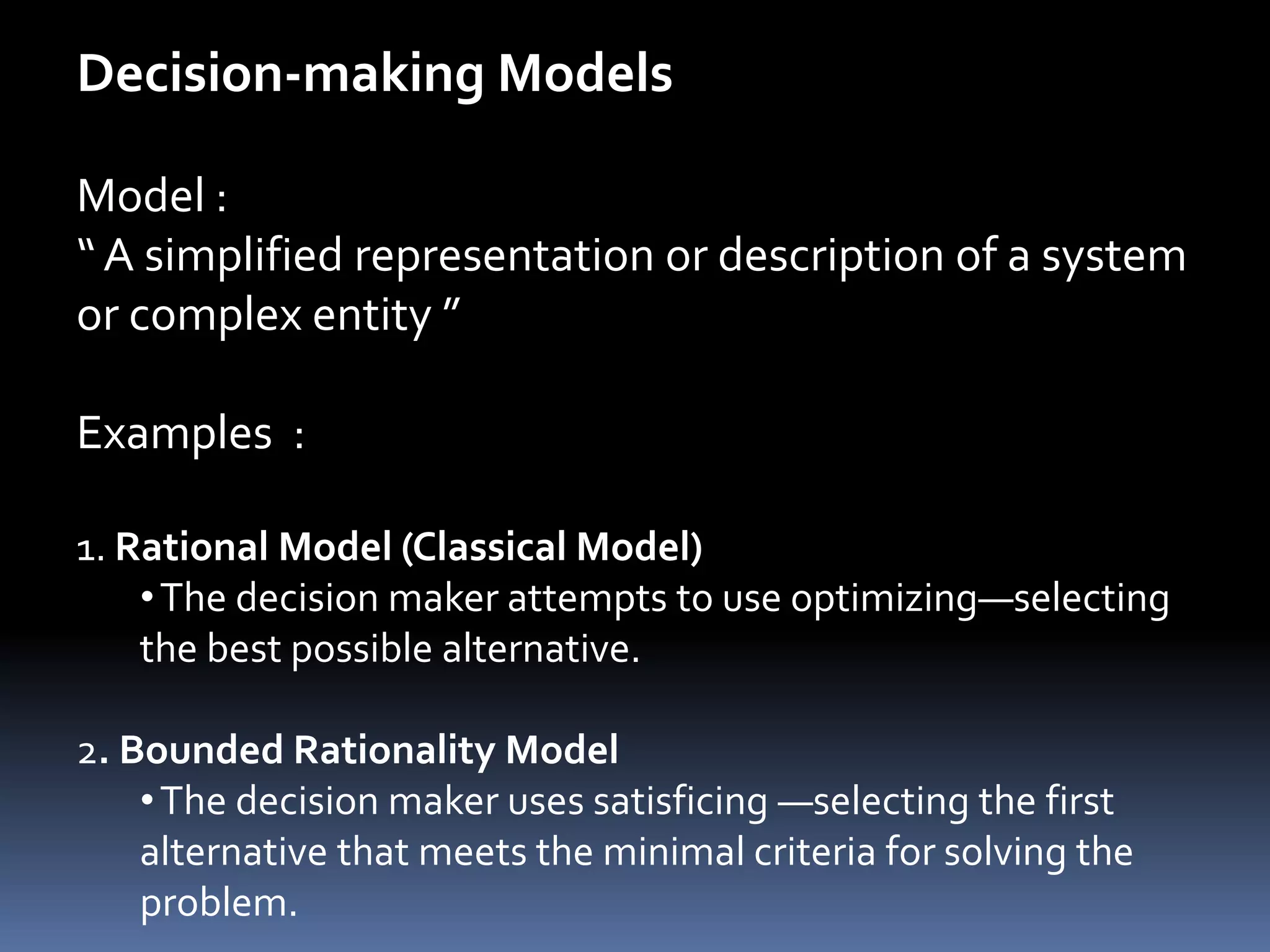 Effective decision making | PPTX