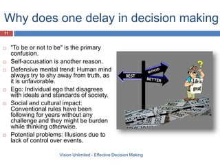 Effective decision making | PDF