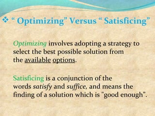 Effective decision making | PPT