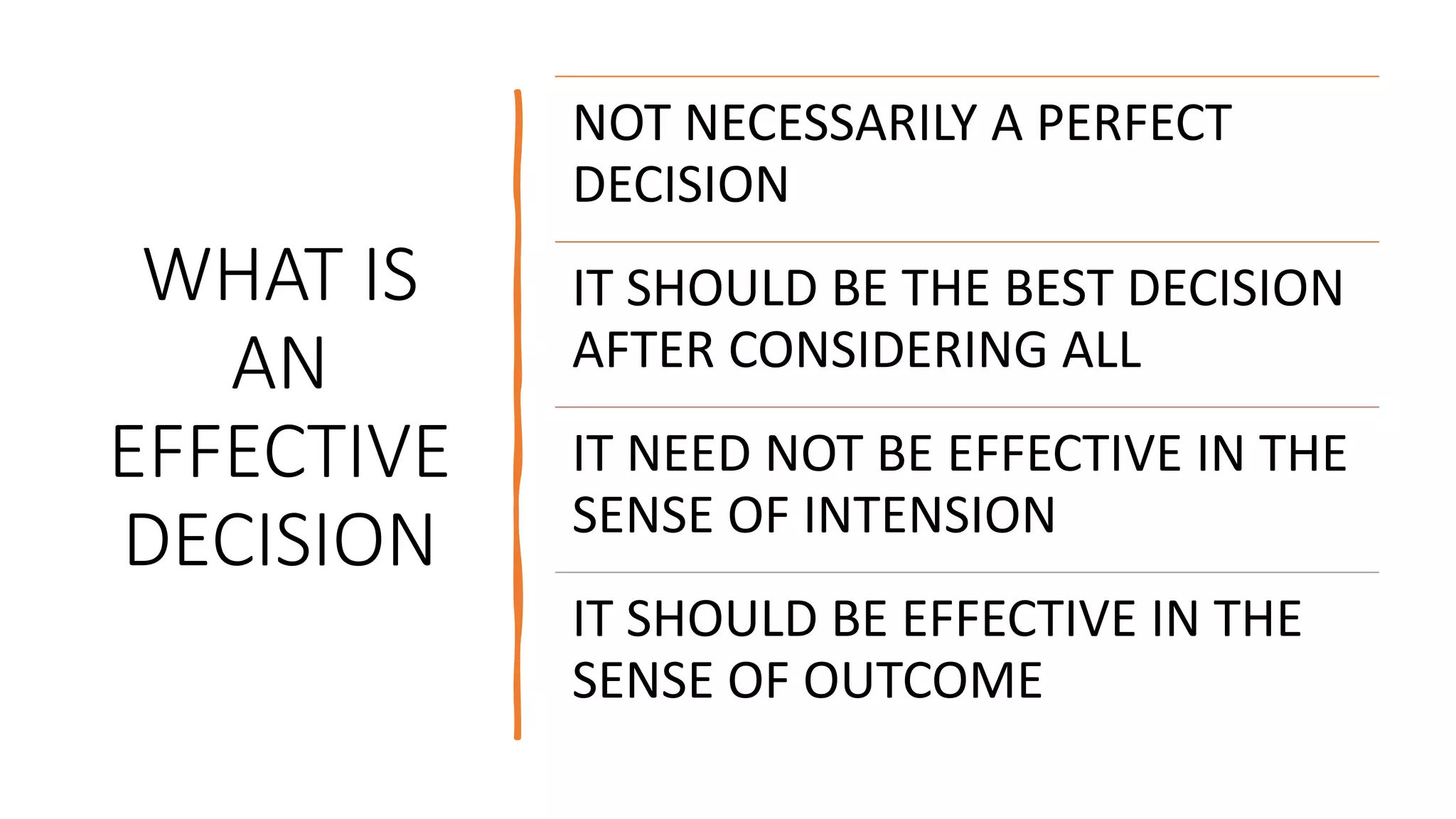 Effective decision making skills | PPTX