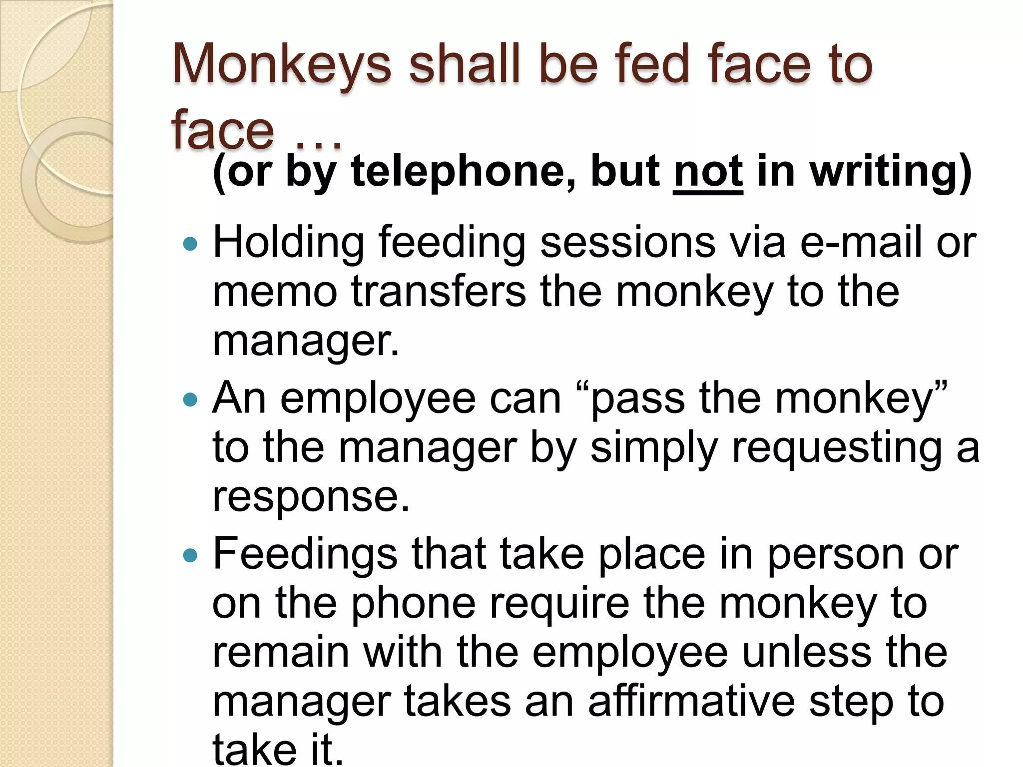 Effective delegation and monkey management | PDF