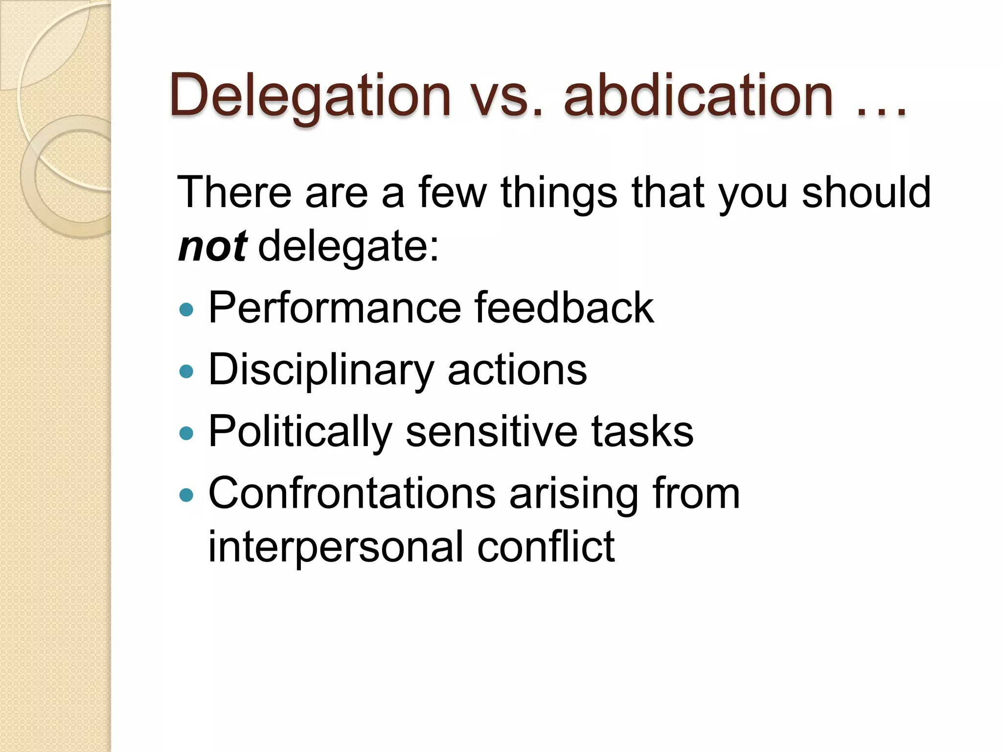 Effective delegation and monkey management | PDF