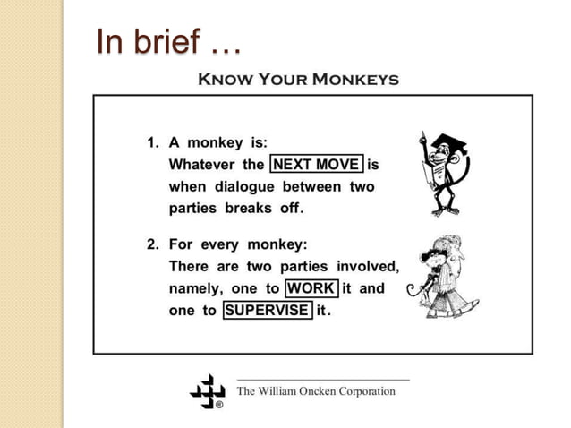 Effective delegation and monkey management | PDF | Business | Business ...