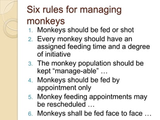 Effective delegation and monkey management | PDF