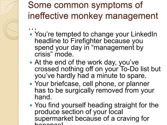 Effective delegation and monkey management | PDF | Business | Business ...