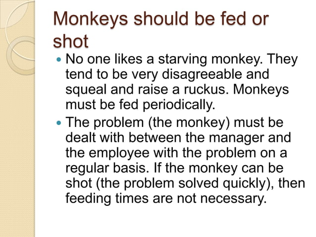 Effective delegation and monkey management | PDF | Business | Business ...