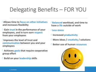 Effective delegation | PDF