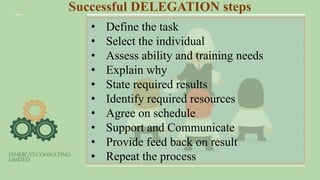 Effective Delegation rev 1.pptx | Resume Writing and Advice | Job Search