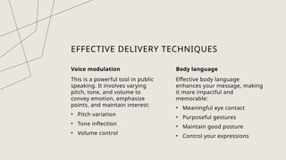 Effective delivery, Effective techniques.pptx
